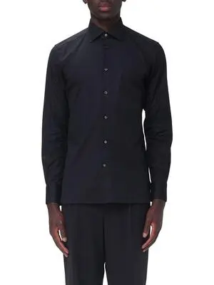 Zegna Zegna Men Zegna Classic Cotton Shirt Black