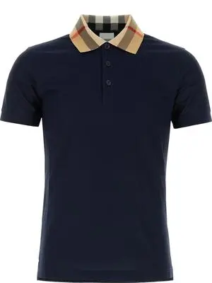 Burberry Midnight Piquet Polo Shirt - Blue