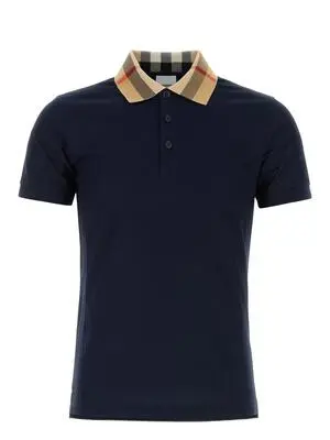 Burberry Midnight Piquet Polo Shirt - Blue