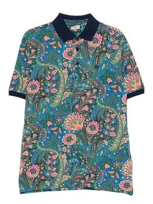 Etro Paisley Print Polo - Multicolor