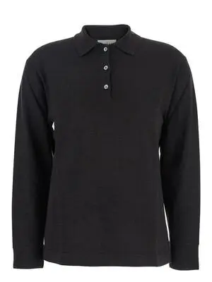 P.a.r.o.s.h Wool Polo Shirt - Brown
