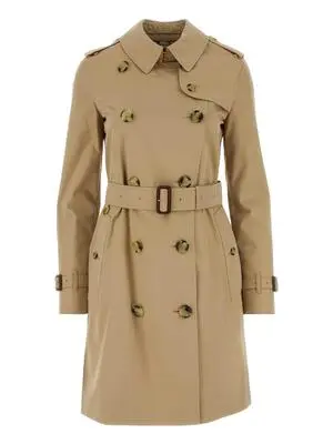 Burberry Cotton Trench Coat - Brown