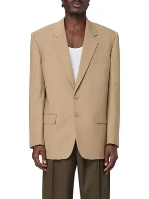 Saint Laurent Wool Blend Tailored Jacket - Yellow