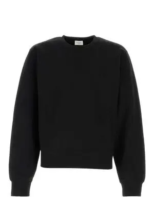 Saint Laurent Cotton Sweatshirt - Black
