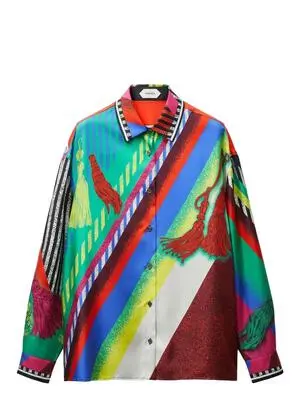 Versace Twill Print Shirt - Multicolor