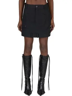 Balenciaga Deconstructed Mini Skirt - Black
