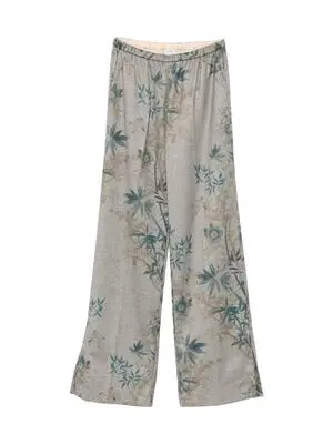 FORTE_FORTE Printed Fluid Trousers - Multicolor