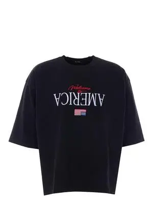 WILLY CHAVARRIA Welcome To America T-shirt - Black