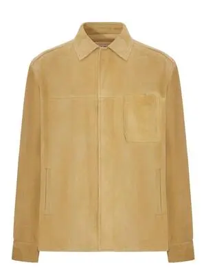 Loewe Suede Lambskin Overshirt - Cream