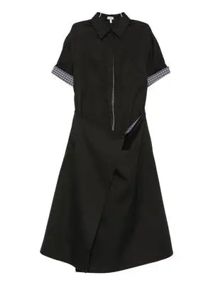 Loewe Cotton And Silk Long Dress - Multicolor