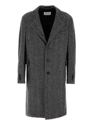 Givenchy Embroidered Wool Blend Coat - Multicolor