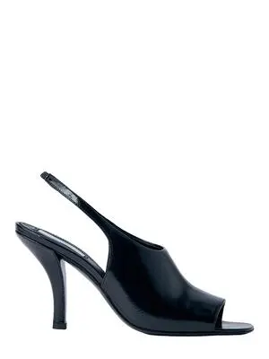 TOTEME Toteme Women Slingback Peep-Toe Heels Black