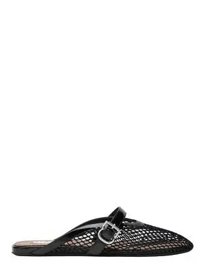 Alaïa Flat Mesh Mules - Black