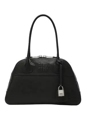 Miu Miu Vivant Nappa Leather Bag - Black