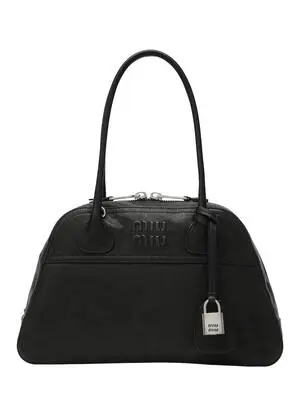 Miu Miu Vivant Nappa Leather Bag - Black