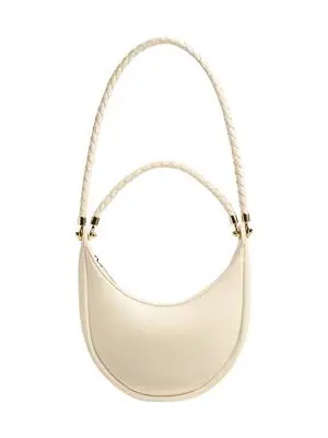 Bottega Veneta Calf Leather Shoulder Bag - Cream