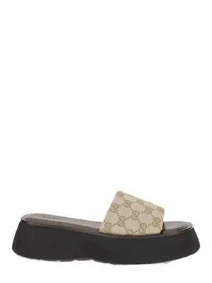 Gucci Platform Slide Sandals - Multicolor