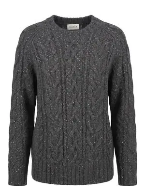 P.a.r.o.s.h Wool Cable Knit Sweater - Multicolor