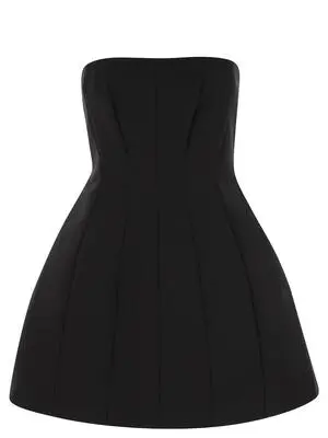 Max Mara Betel Sablé Bustier Dress - Black