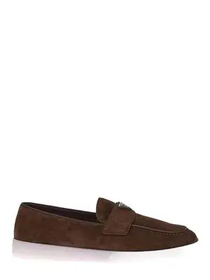 Prada Suede Loafers - Brown