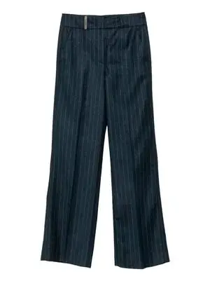 Peserico PESERICO Wool Striped Pants Multicolor