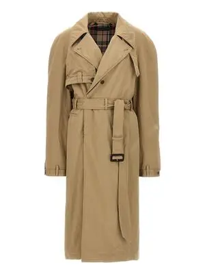 Balenciaga BALENCIAGA Deconstructed Trench Coat Cream