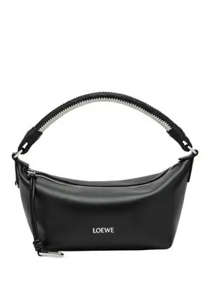 Loewe Cala Mini Bag In Soft Nappa Lambskin And White - Black