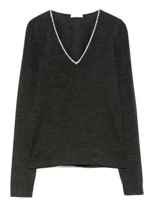 Brunello Cucinelli Cashmere V-neck Sweater - Multicolor