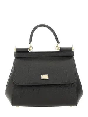 Dolce & Gabbana Medium Sicily Handbag - Black