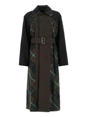 Burberry Embroidered Gabardine Bradford Trench Coat - Multicolor