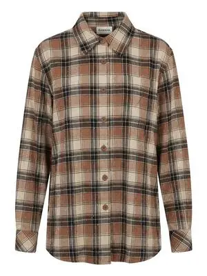 P.a.r.o.s.h Cotton Long Sleeve Plaid Shirt - Multicolor