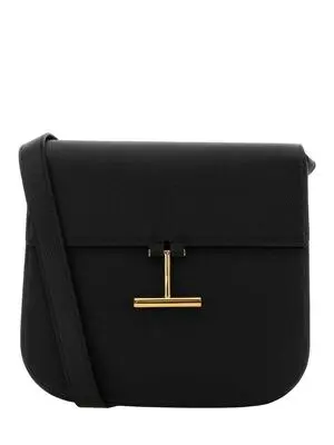 TOM FORD Leather Crossbody Bag - Black