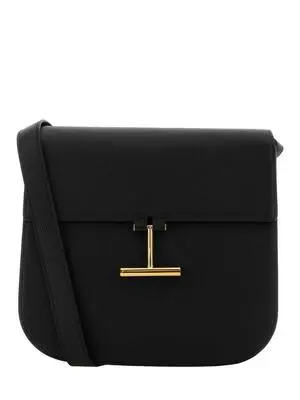 TOM FORD Leather Crossbody Bag - Black