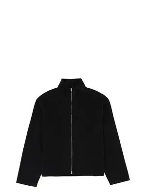 Our Legacy Felpa Shrunken Con Zip - Black