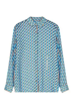 Dries Van Noten Dries Van Noten Women Striped Shirt Blue