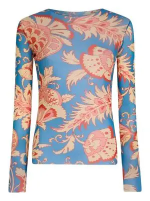 Etro Floral Top - Blue