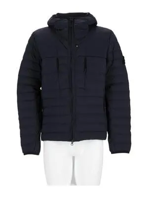 Stone Island Hooded Puffer Jacket - Blue