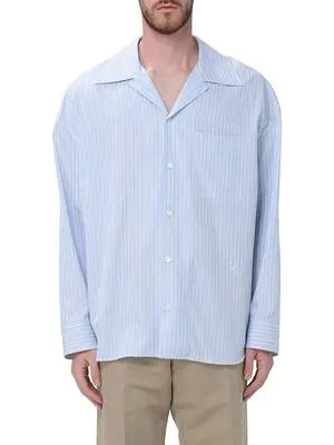 Loewe Striped Cotton Casual Shirt - Blue