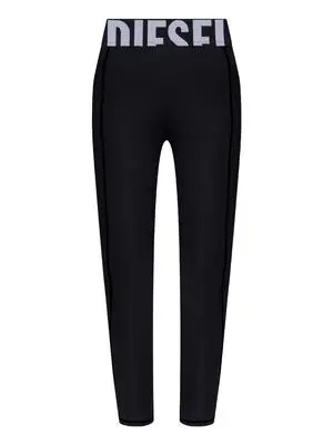 DIESEL® Logo Nylon Leggings - Multicolor