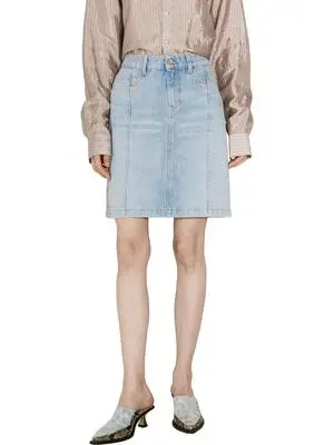 Martine Rose Narrow Front Mini Skirt - Blue