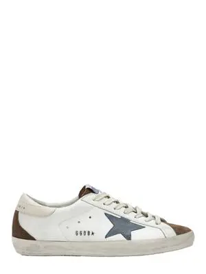GOLDEN GOOSE Leather And Suede Super-star Sneakers - White