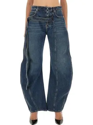 JEAN PAUL GAULTIER JEAN PAUL GAULTIER Low-Rise Jeans Blue