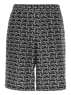 Burberry Printed Silk Bermuda Shorts - Multicolor
