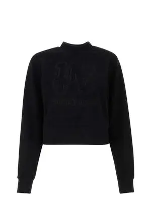 Palm Angels Cotton Sweatshirt - Black