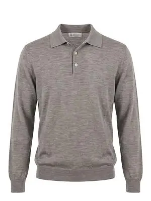 Brunello Cucinelli Brunello Cucinelli Men Polo Neck Sweater Multicolor