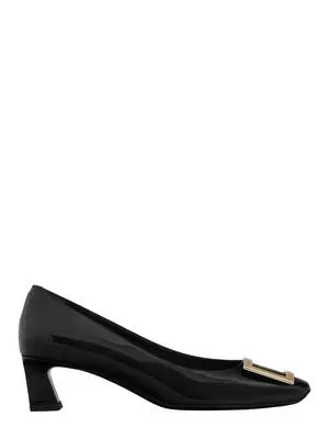 ROGER VIVIER ROGER VIVIER Patent Leather Trompette Pumps Black