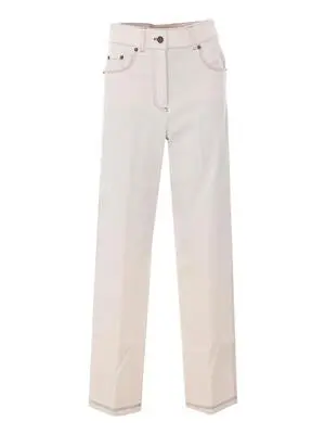 Max Mara MAX MARA Straight-Leg Denim Pants White
