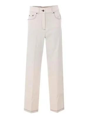 Max Mara Straight-leg Denim Pants - White