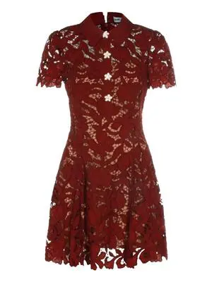 SELF-PORTRAIT Lace Mini Dress - Multicolor