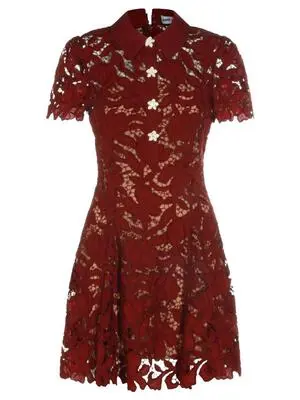 SELF-PORTRAIT Lace Mini Dress - Multicolor